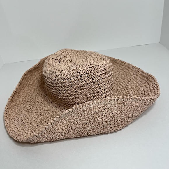 Accessories | Blush Pink Bendable Sun Hat Woven Soft Wired Raffia ...